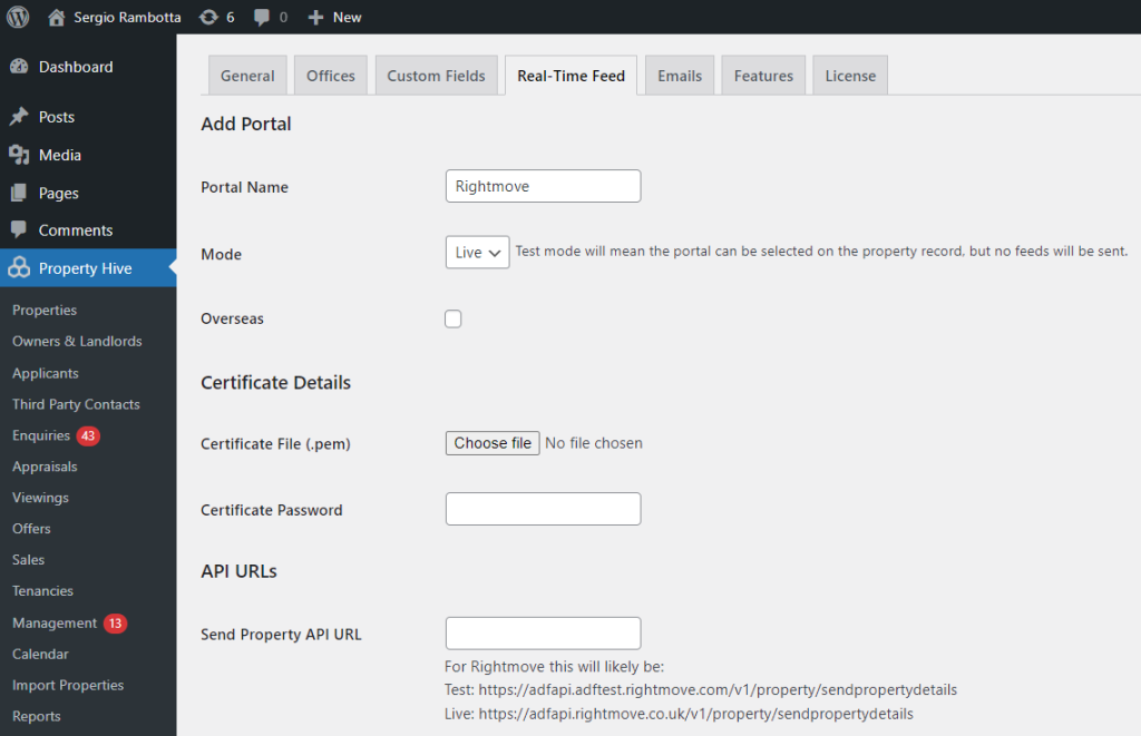 New Add On: Rightmove Real-Time Data Feed (RTDF) | Property Hive For WordPress