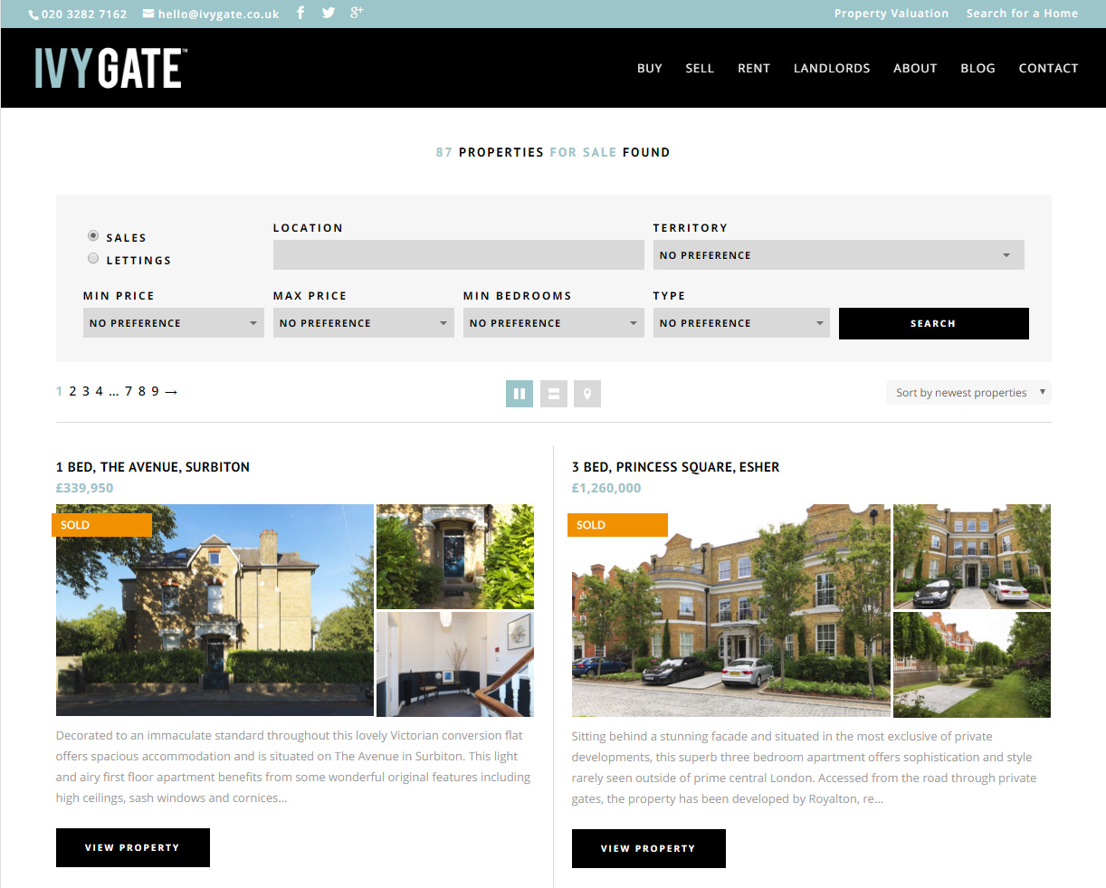 Ivy Gate Estate Agency launches website powered by Property Hive