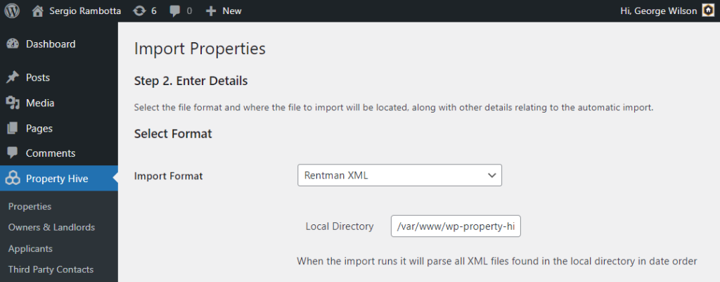 Import Properties From Rentman Property Software | Property Hive For WordPress
