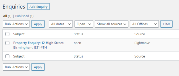 New: Import Leads From Rightmove into Property Hive | Property Hive For WordPress