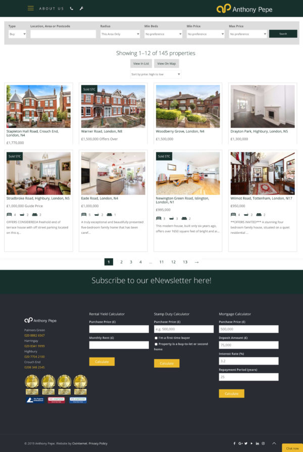 Property Hive For WordPress | No 1 UK Estate Agency Plugin