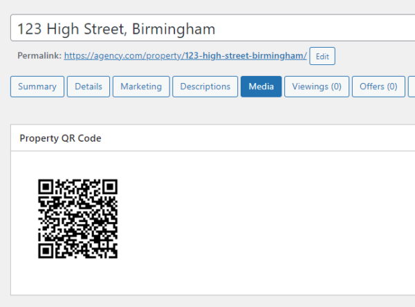 Property QR Code Generator | Property Hive For WordPress